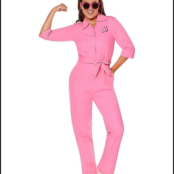 Spirit | Pants & Jumpsuits | Adult Pink Power Jumpsuit Barbie The Movie ...